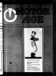 Motor Age Motor Car Automotive Magazine Vol. 56 No. 9 Aug. 1937