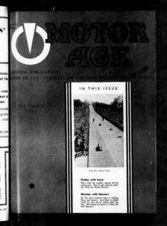 Motor Age Motor Car Automotive Magazine Vol. 56 No. 10 Sept. 1937
