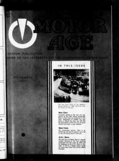 Motor Age Motor Car Automotive Magazine Vol. 56 No. 12 Nov. 1937