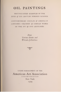 Oil paintings, distinguished examples of the XVIII & XIX Century ...