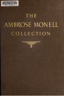 Collection of the late Colonel Ambrose Monell, seven masterpieces of ...