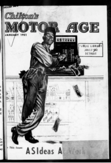 Chilton's Motor Age Motor Car Automotive Magazine Vol. 70 No. 2 Jan. 1951