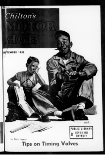 Chilton's Motor Age Motor Car Automotive Magazine Vol. 71 No. 10 Sept. 1952