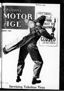 Chilton's Motor Age Motor Car Automotive Magazine Vol. 73 No. 9 Aug. 1954