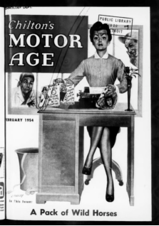 Chilton's Motor Age Motor Car Automotive Magazine Vol. 73 No. 3 Feb. 1954