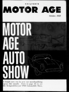 Chilton's Motor Age Motor Car Automotive Magazine Vol. 78 No. 11 Oct. 1959