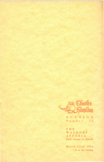 Charles Hamilton Auction No.12