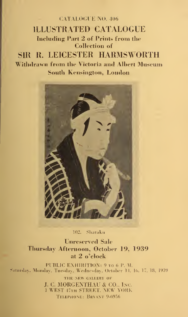 Illustrated catalogue including part 2 of prints from the collection of Sir R. Leicester ...