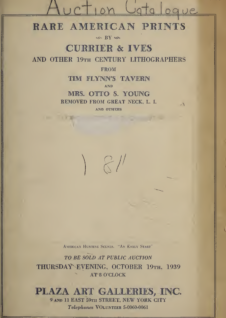 Rare American prints by Currier & Ives and other 19th century lithographers