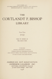 The Cortlandt F. Bishop library. Part two (I-Q)