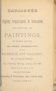 Catalogue of a highly important & valuable collection of paintings by ...