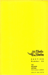 Charles Hamilton Auction Number 89, July 1975