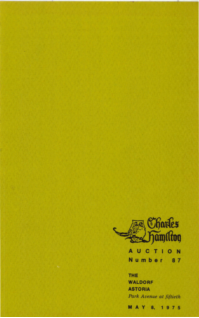 Charles Hamilton Auction Number 87, May 1975