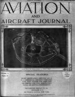 Aviation and Aircraft Journal, Vol. X, No. 10, March 7th 1921