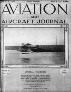 Aviation and Aircraft Journal, Vol. X, No. 14, April 4th 1921
