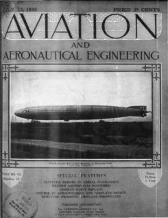 Aviation and Aeronautical Engineering, Vol. VI, No. 12, July 15th 1919