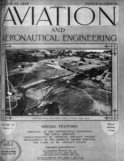 Aviation and Aeronautical Engineering, Vol. VI, No. 4, March 15th 1919