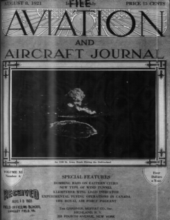 Aviation and Aircraft Journal, Vol. XI, No. 6, August 8th 1921