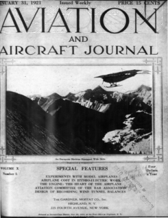 Aviation and Aircraft Journal, Vol. X, No. 5, January 31th 1921