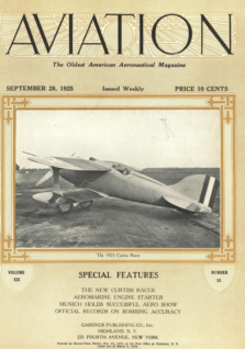 Aviation Week, Vol. XIX, No. 13, September 28th 1925