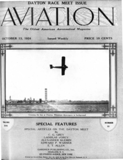 Aviation Week, Vol. XVII, No. 15, October 13th 1924