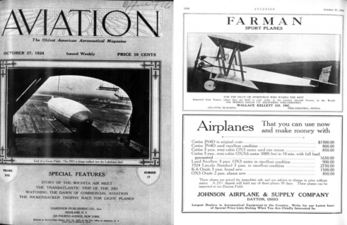 Aviation Week, Vol. XVII, No. 17, October 27th 1924