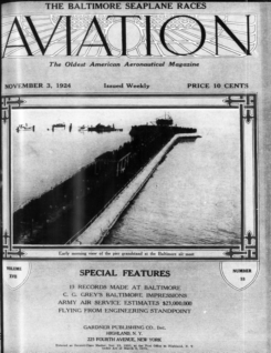 Aviation Week, Vol. XVII, No. 18, November 3rd 1924