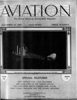 Aviation Week, Vol. XVII, No. 21, November 24th 1924