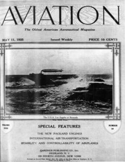 Aviation Week, Vol. XVIII, No. 18, May 4th 1925