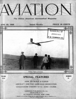 Aviation Week, Vol. XVIII, No. 25, June 22th 1925