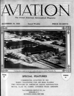 Aviation Week, Vol. XV, No. 24, December 10th 1923