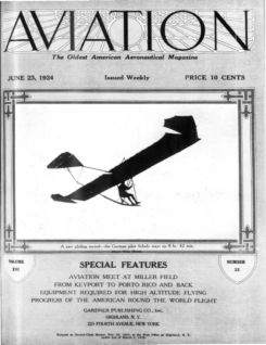 Aviation Week, Vol. XVI, No. 25, June 23th 1924