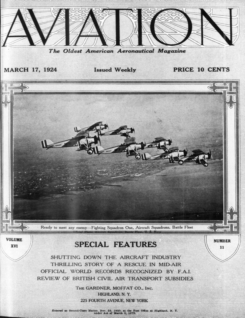 Aviation Week, Vol. XVI, No. 11, March 17th 1924