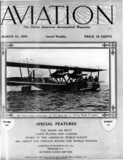 Aviation Week, Vol. XVI, No. 13, March 31th 1924