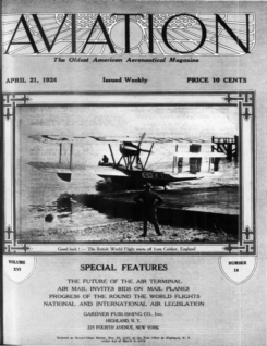 Aviation Week, Vol. XVI, No. 16, April 21th 1924