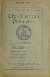 The American Philatelist, Vol. XXIV, February 1911, No. 2