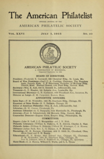 The American Philatelist, Vol. XXVI, July 1913, No. 10