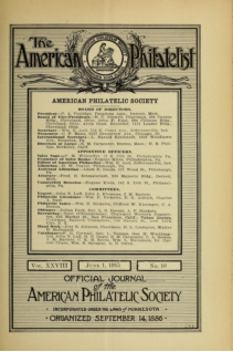 The American Philatelist, Vol. XXVIII, June 1915, No. 10-11