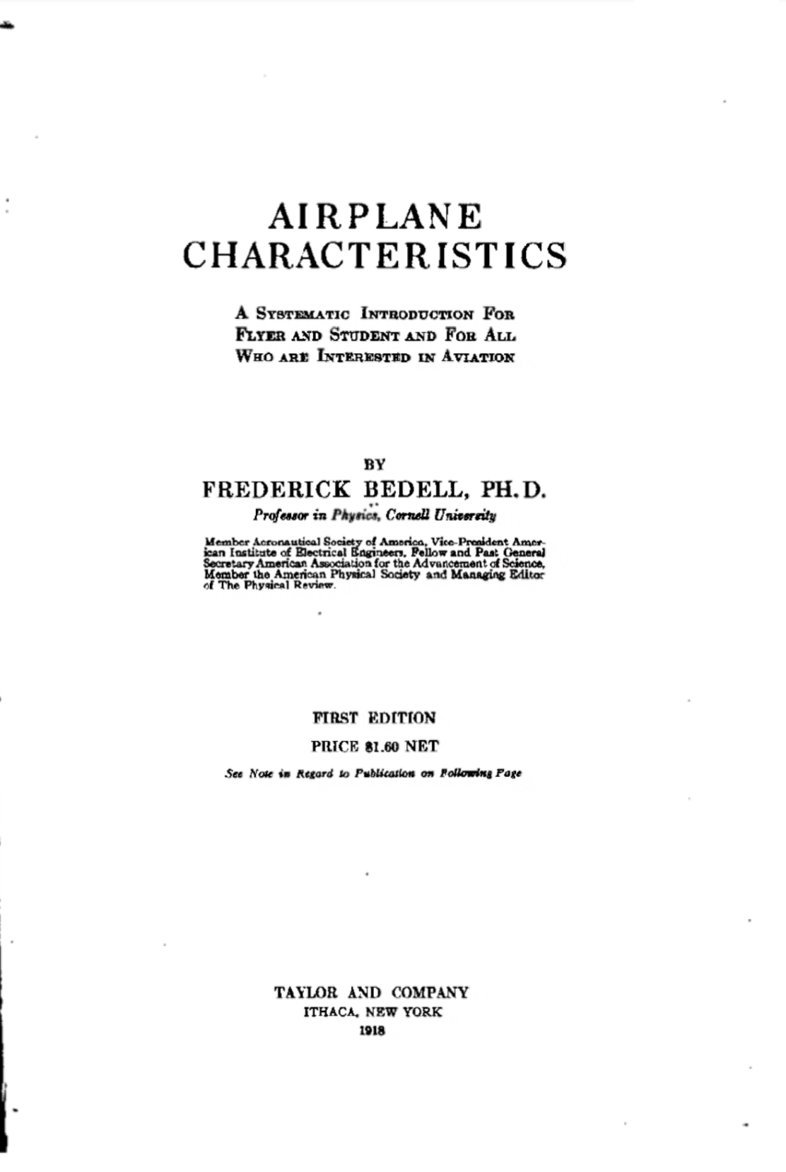 Airplane Characteristics: A Systematic Introduction For Flyer And ...