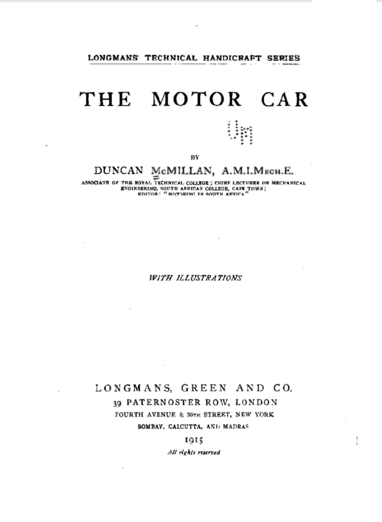 The Motor Car